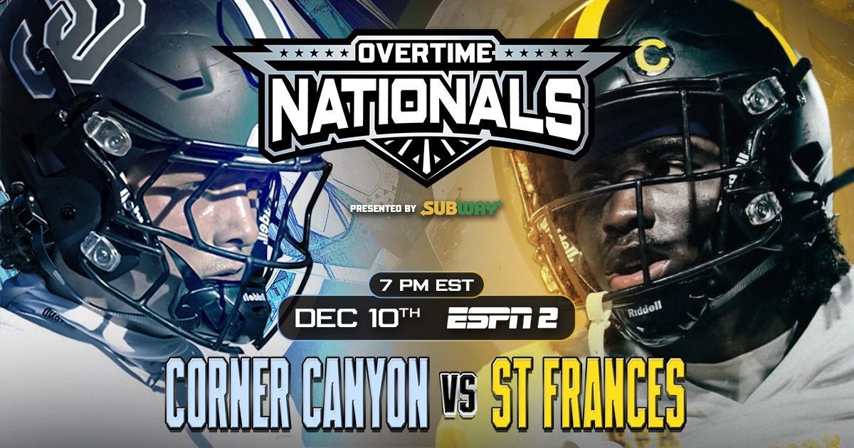 Overtime Nationals High School Football Championship | Overtime ...